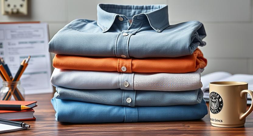 Benefits of Custom Work Shirts with Company Logo